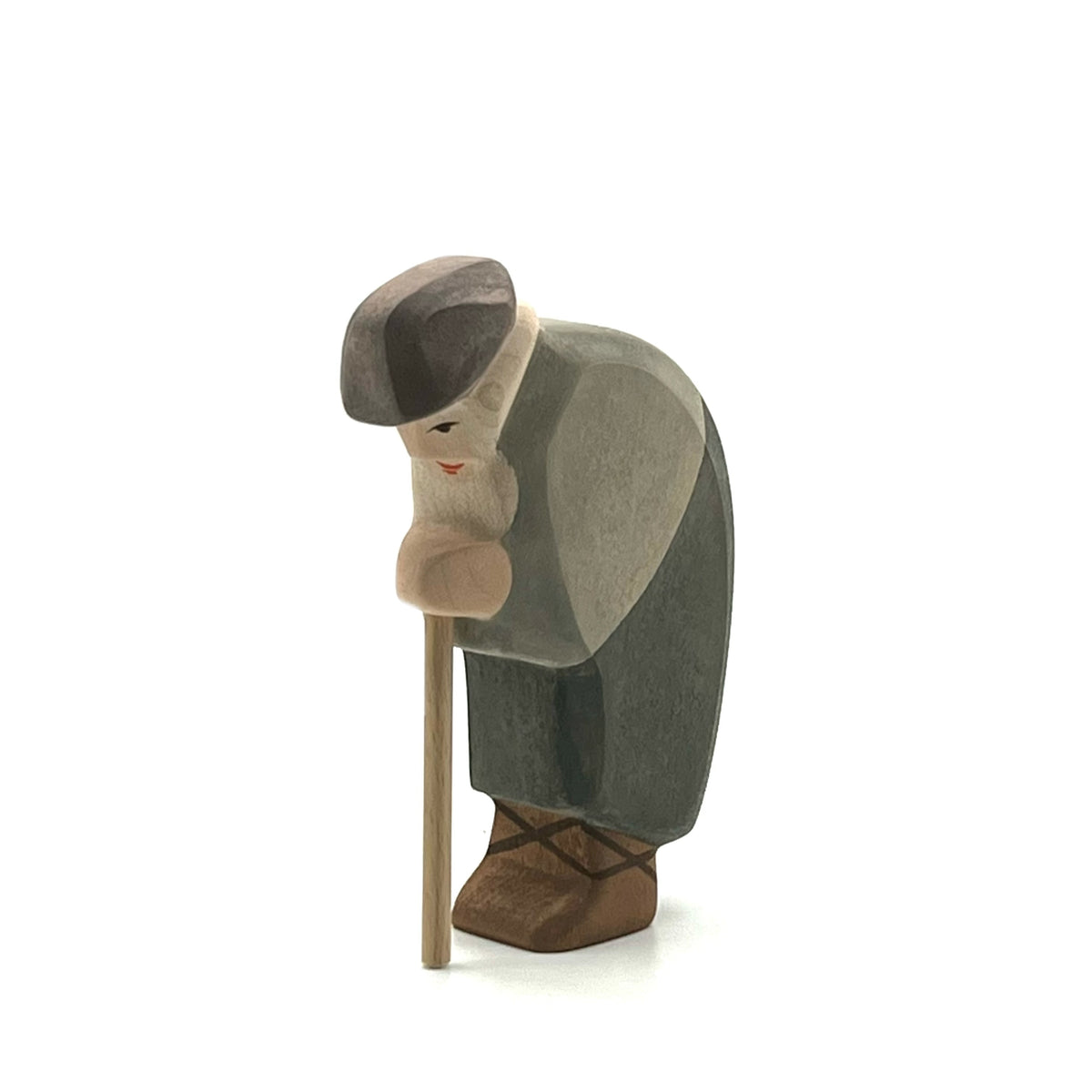 Handcrafted Open Ended Wooden Toy Figure Family - Shepherd Bowing ...