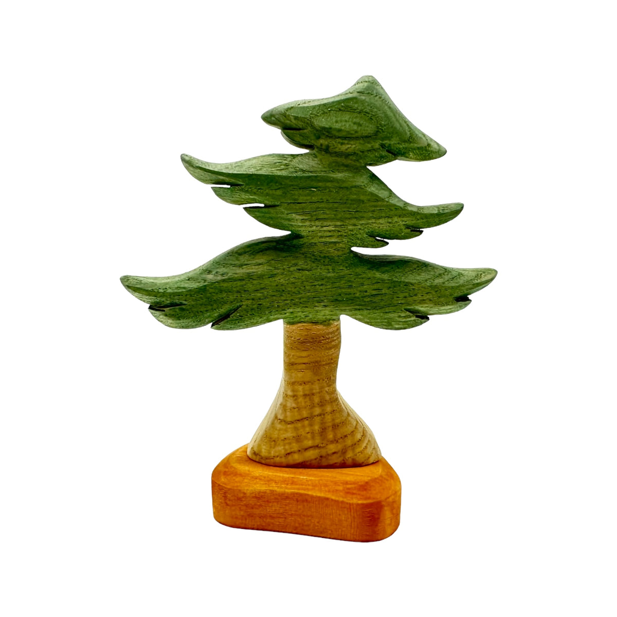 Handcrafted Open Ended Wooden Toy Tree and Landscaping - Pine Tree Sma ...
