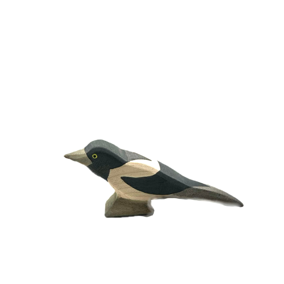 Handcrafted Open Ended Wooden Toy Bird - Magpie — Green Elephant Home ...