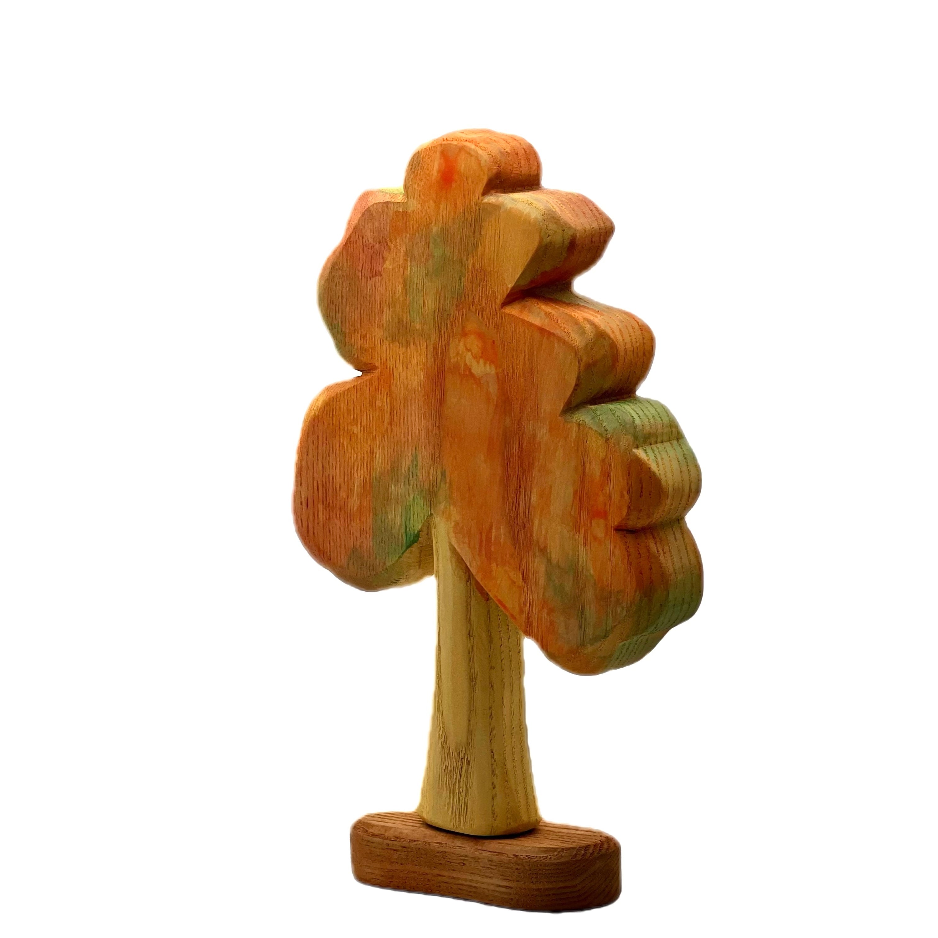 Handcrafted Open Ended Wooden Toy Tree and Landscaping - Autumn Tree L ...