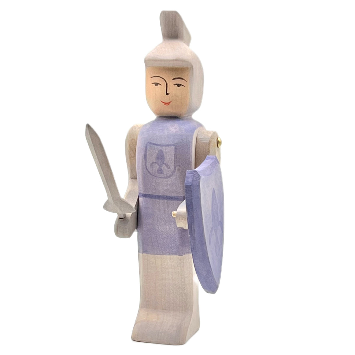 Handcrafted Open Ended Wooden Toy Figure Fairy Tale - Knight standing ...
