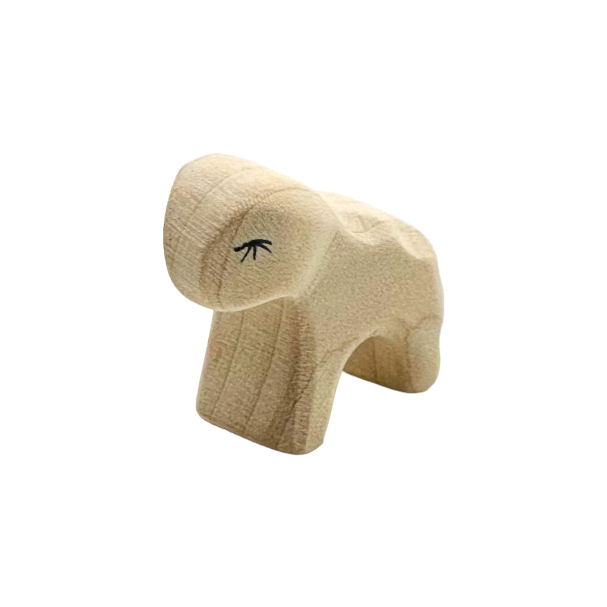 Handcrafted Open Ended Wooden Toy Farm Animal - Lamb Running — Green ...